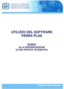 UTILIZZO DEL SOFTWARE FEDRA PLUS - GUIDA ALLA PREDISPOSIZIONE DI UNA ...