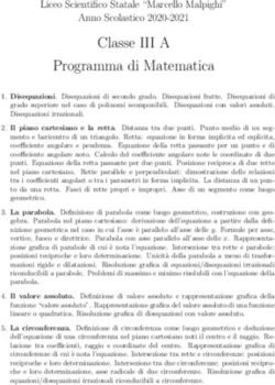 Classe III A Programma di Matematica - Liceo Scientifico Statale "Marcello Malpighi" Anno ...