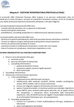 Allegato 8 - GESTIONE PERIOPERATORIA (PROTOCOLLO ERAS)