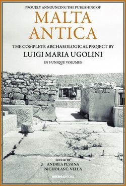 MALTA ANTICA LUIGI MARIA UGOLINI - THE COMPLETE ARCHAEOLOGICAL PROJECT ...