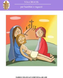 VIA CRUCIS per bambini e ragazzi - PARROCCHIA DI SAN LORENZO in ARCADE