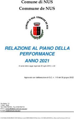RELAZIONE AL PIANO DELLA PERFORMANCE ANNO 2021