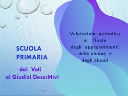 SCUOLA PRIMARIA dai Voti ai Giudizi Descrittivi - Valutazione periodica ...
